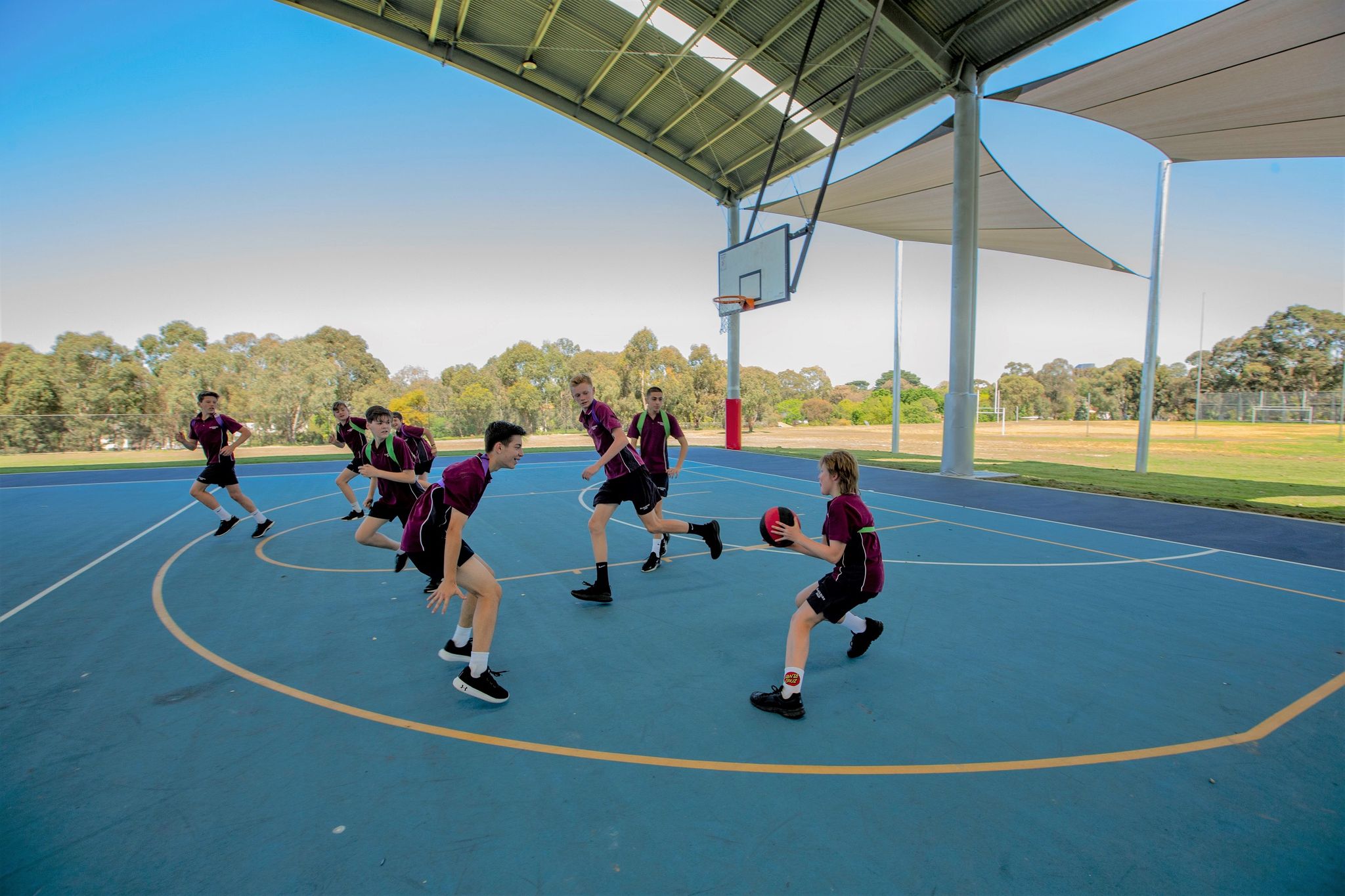Designing multi-use courts for Blackburn High School | SPORTENG